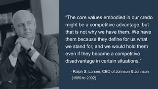 Discovering your company's purpose vision & values | PPT