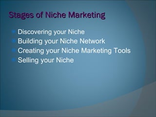 Discovering Your Niche | PPT