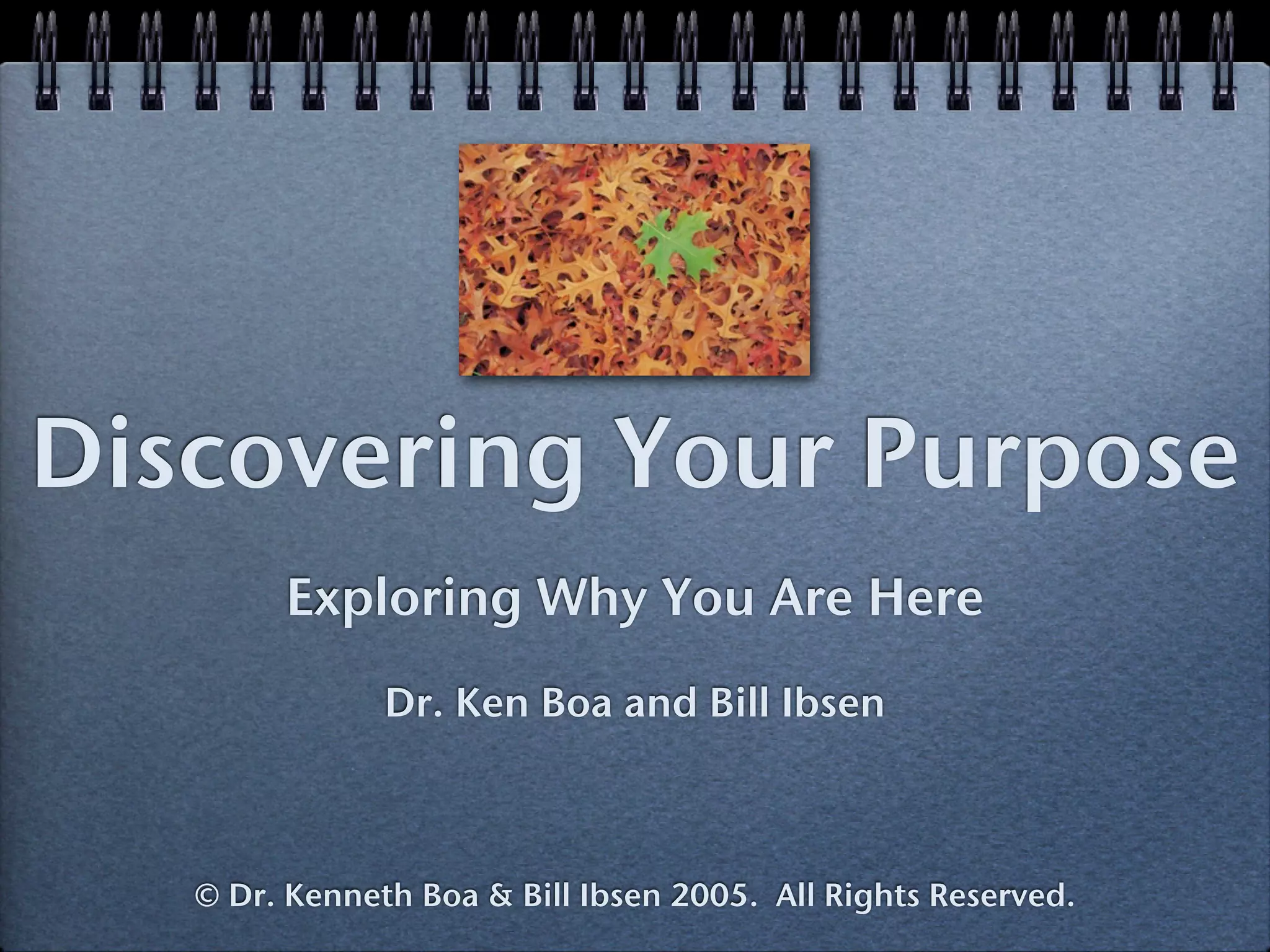 Discovering Your Purpose | KEY