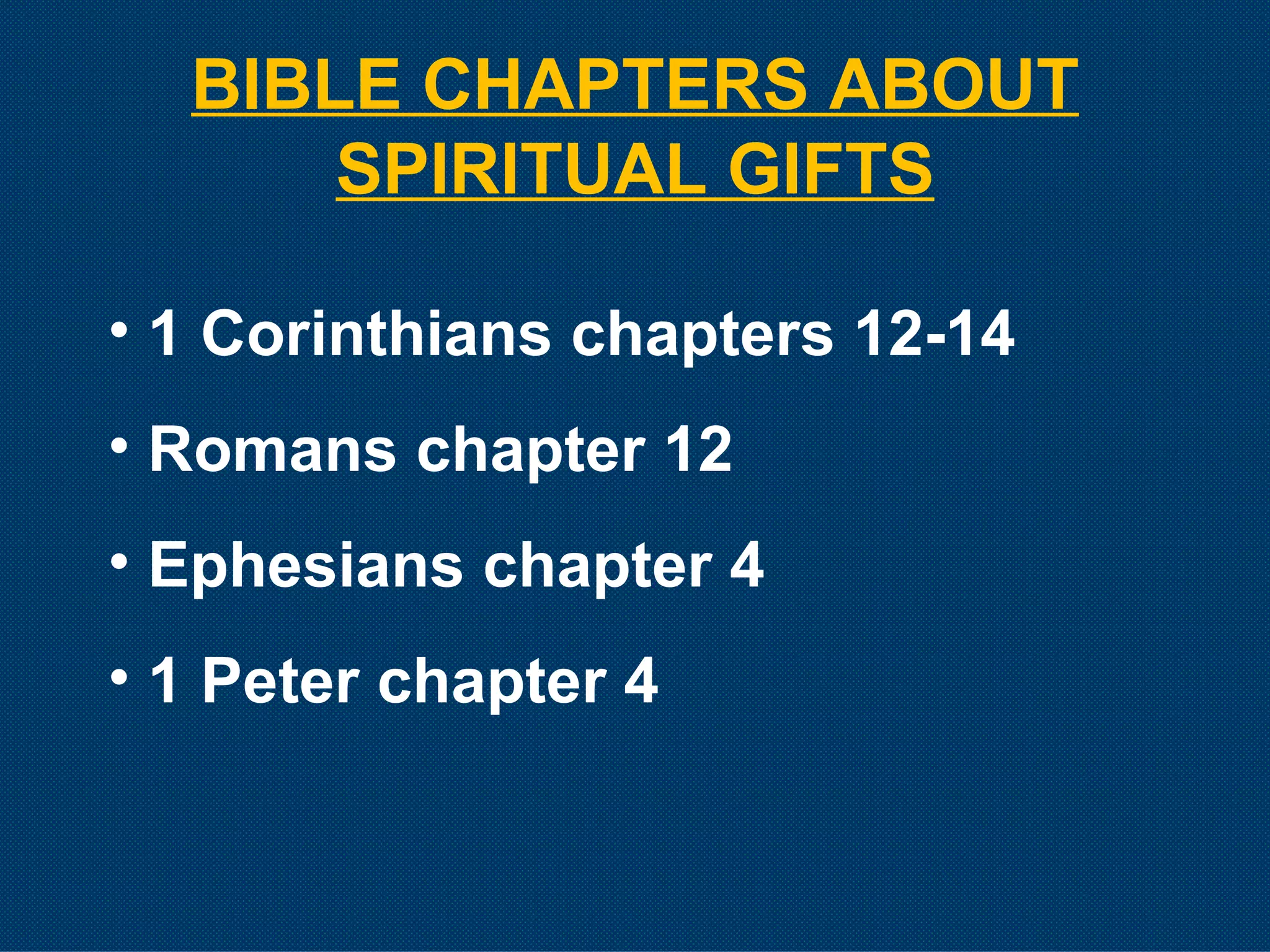 Discovering Your Spiritual Gifts | PPT