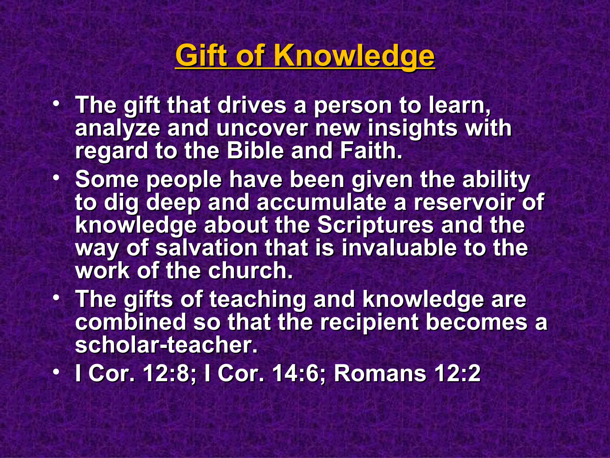 Discovering Your Spiritual Gifts | PPT