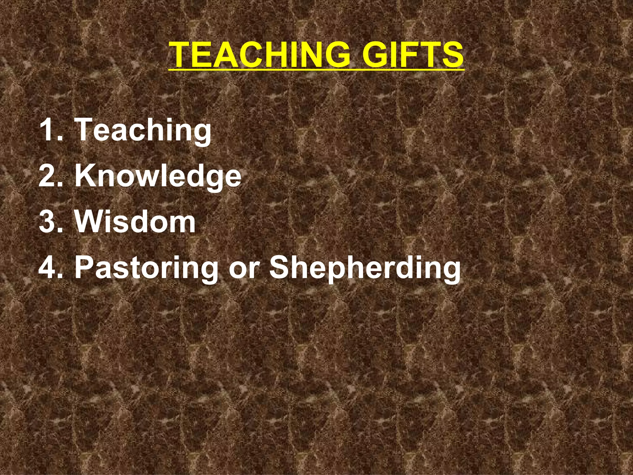Discovering Your Spiritual Gifts | PPT