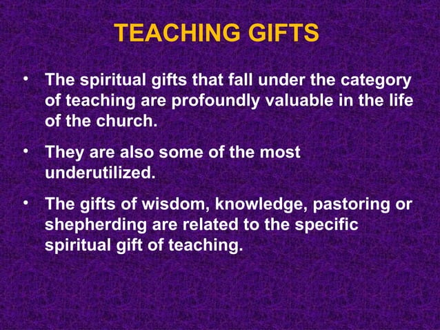 Discovering Your Spiritual Gifts | PPT