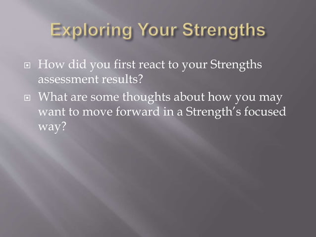 Discovering Your Strengths - Customer Service Supervisors | PPTX