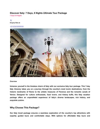 Discover Italy_ 7 Days, 6 Nights Ultimate Tour Package.pdf