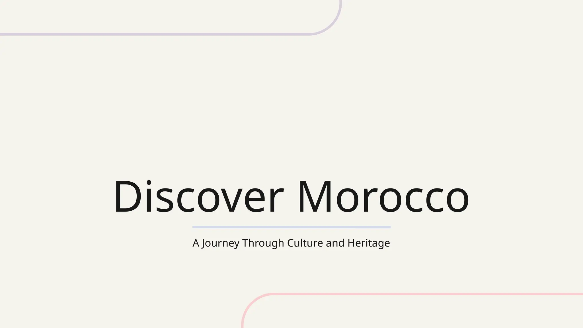 Discover Morocco presentation about the country | PPTX