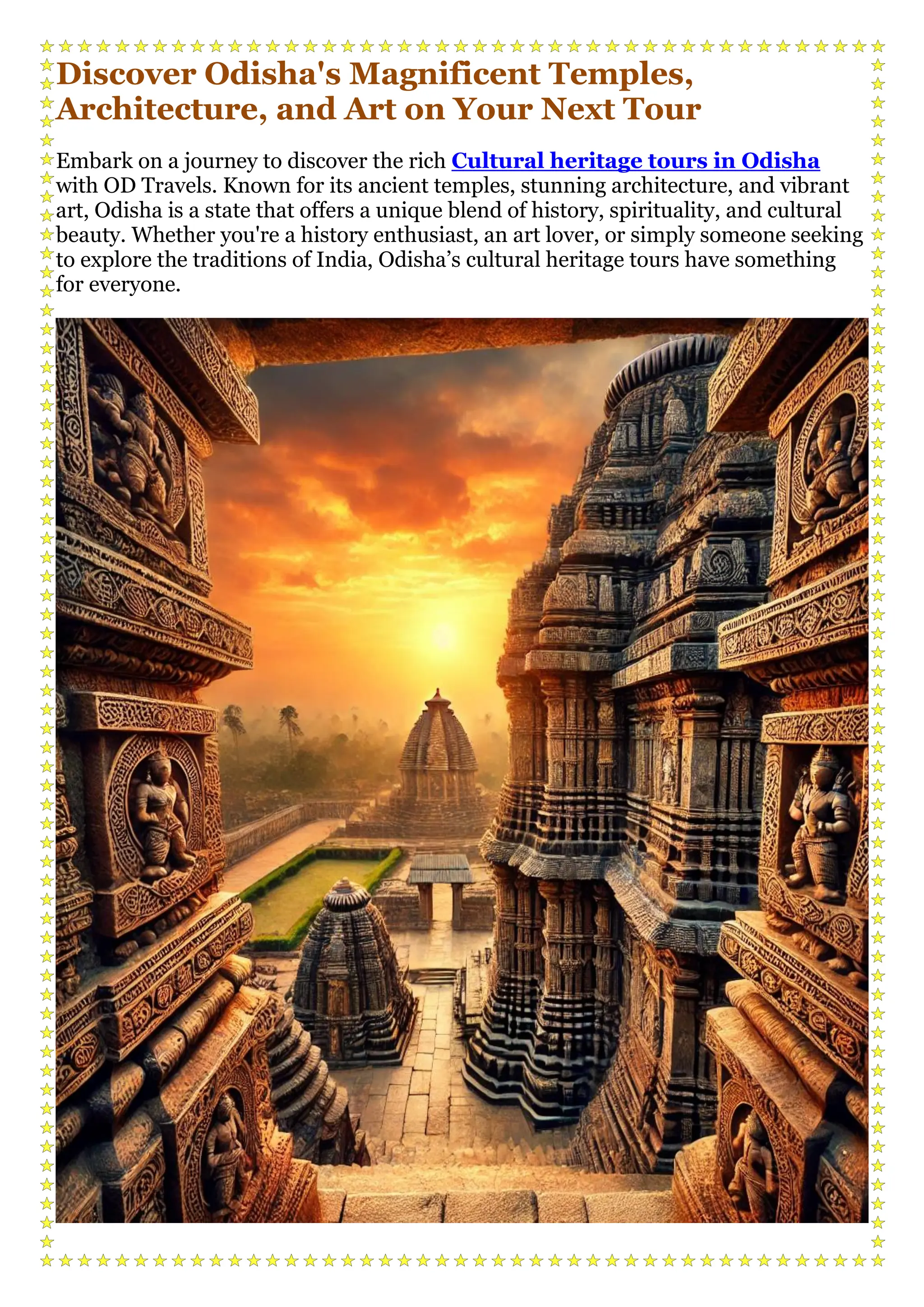 Discover Odisha's Magnificent Temples, Architecture, and Art on Your ...