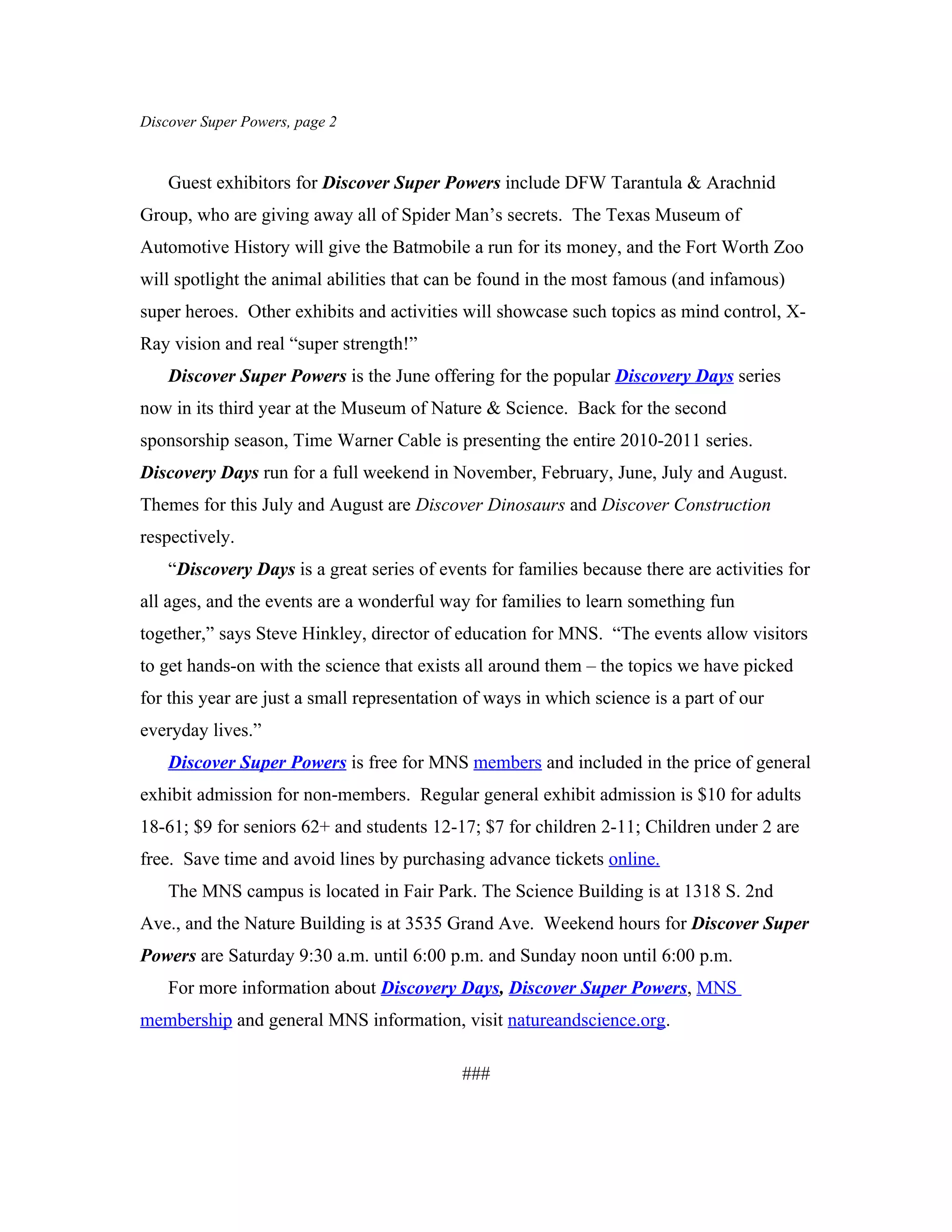 Discover Super Powers | PDF