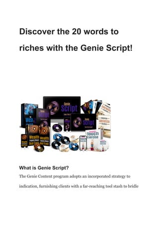 Discover the 20 words to riches with the Genie Script.pdf