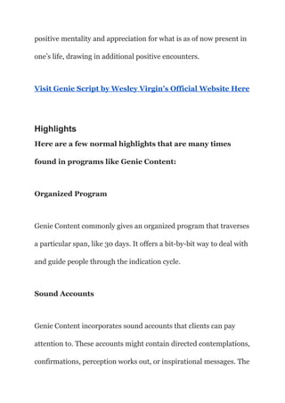 Discover the 20 words to riches with the Genie Script.pdf