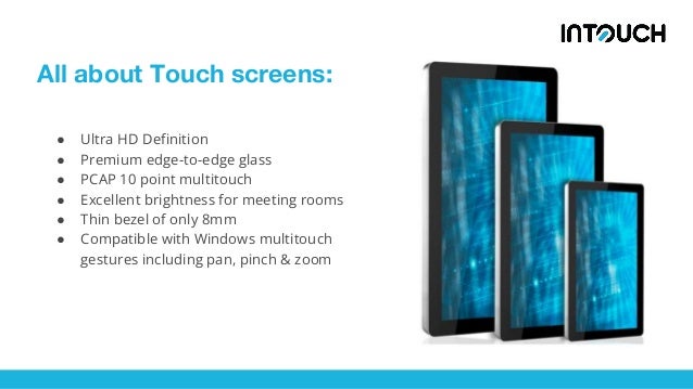 DISCOVER THE INTOUCH COMMERCIAL TOUCH SCREEN RANGE | PPTX