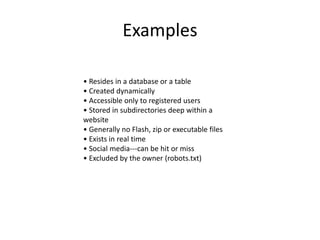 Discover the invisible web | PPT