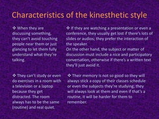 Discover the kinesthetic side of your life | PPT