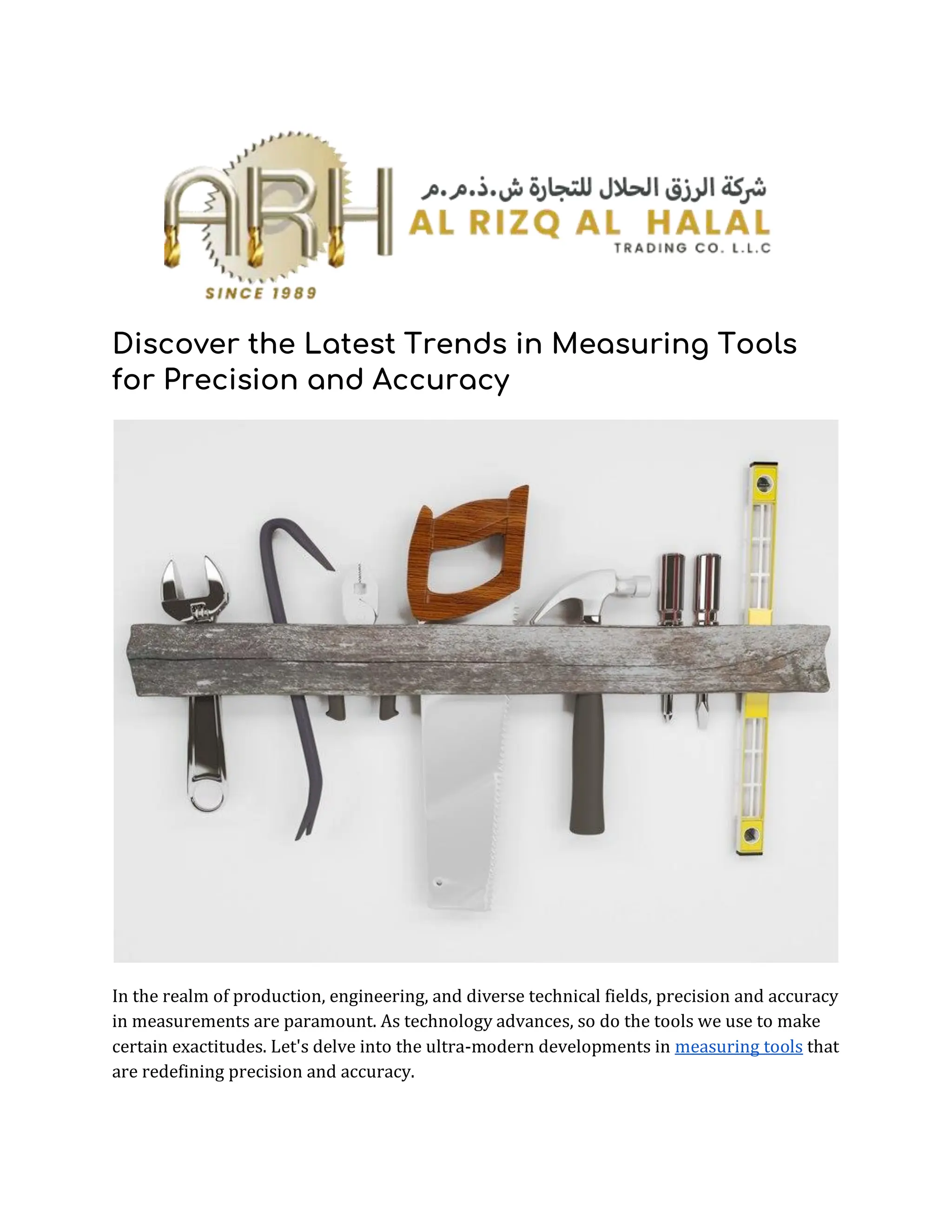 Discover the Latest Trends in Measuring Tools for Precision and ...