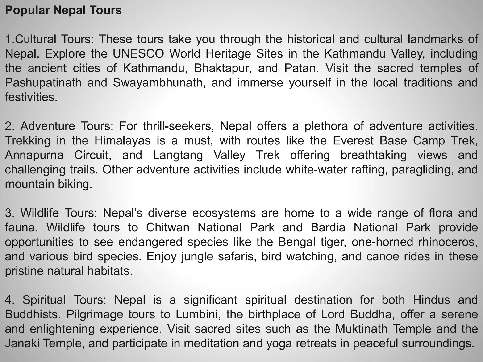 Discover the Magic of the Himalayas A Tour in Nepal | PPTX