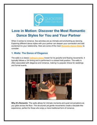 Discover the Most Romantic Dance Styles for You and Your Partner.pdf