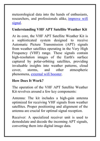 Discover the Potential: Your Ultimate Guide to the VHF APT Satellite ...