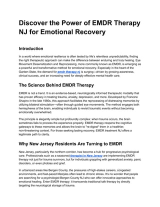 Discover the Power of EMDR Therapy NJ for Emotional Recovery.pdf