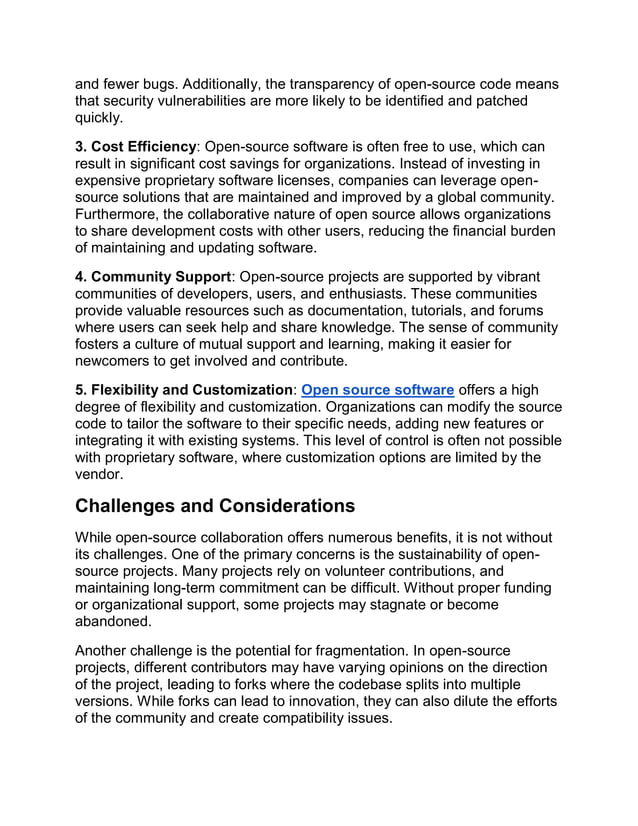 Discover the Power of Open Source Project Collaboration | PDF