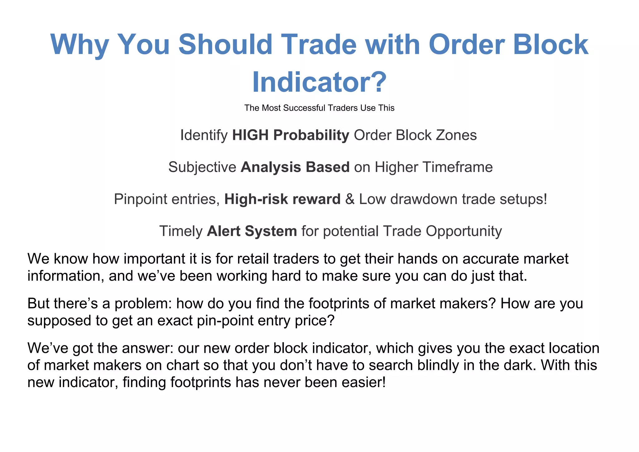 Discover the Smart Money with the Order Block Indicator & S&D indicator.pdf