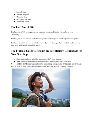 Discover the Top Holiday Destinations for an Unforgettable Vacation .pdf