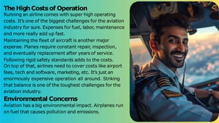 Discover Top Challenges For The Aviation Industry In US | PPTX | Air ...