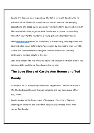 Discover Who Was Carole Ann Boone - Mysterious Wife of Ted Bundy.pdf
