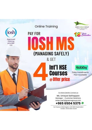 Discover Why Learning IOSH in Kuwait is Your Best Career Move!.pdf