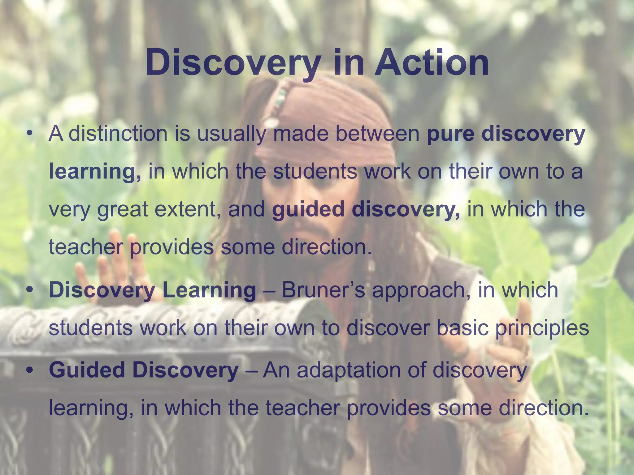 Jerome Bruner: Discovery Learning | PDF