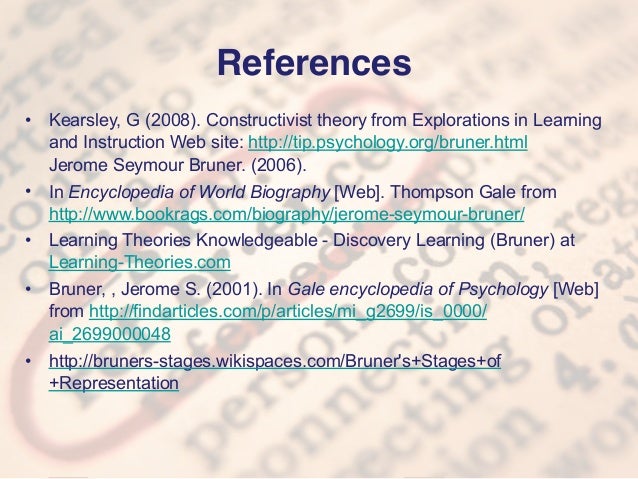 Jerome Bruner: Discovery Learning