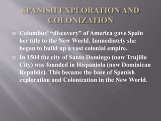Discovery and colonization of america | PPTX