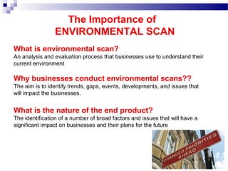 Entrepreneurial Discovery and Environmental Scanning | PPT