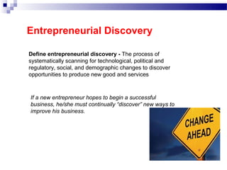 Entrepreneurial Discovery and Environmental Scanning | PPT | Startups ...