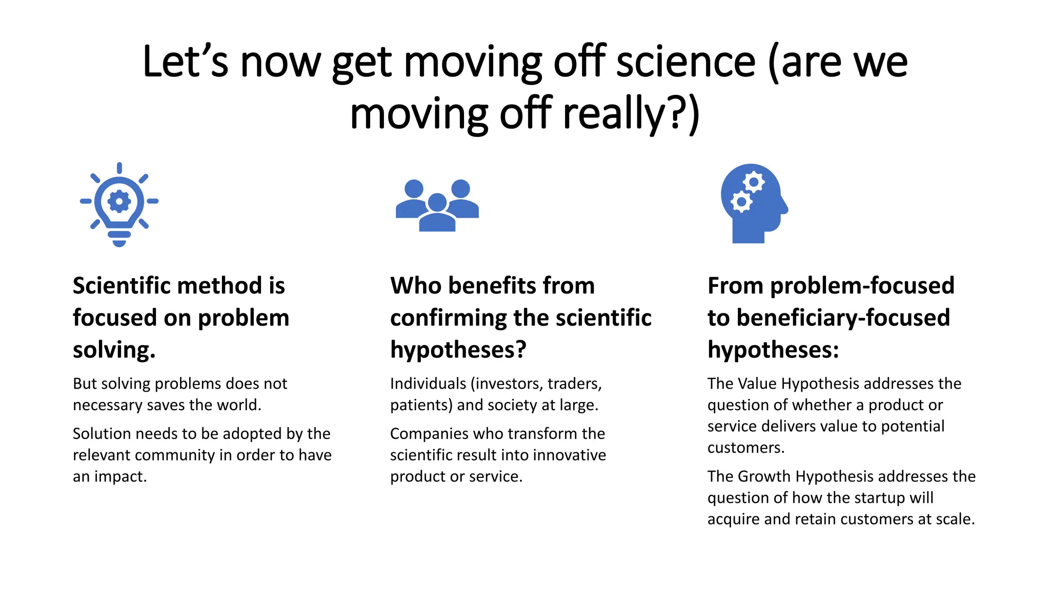 Discovery and validation with scientific method - the Lean Startup approach | PPT