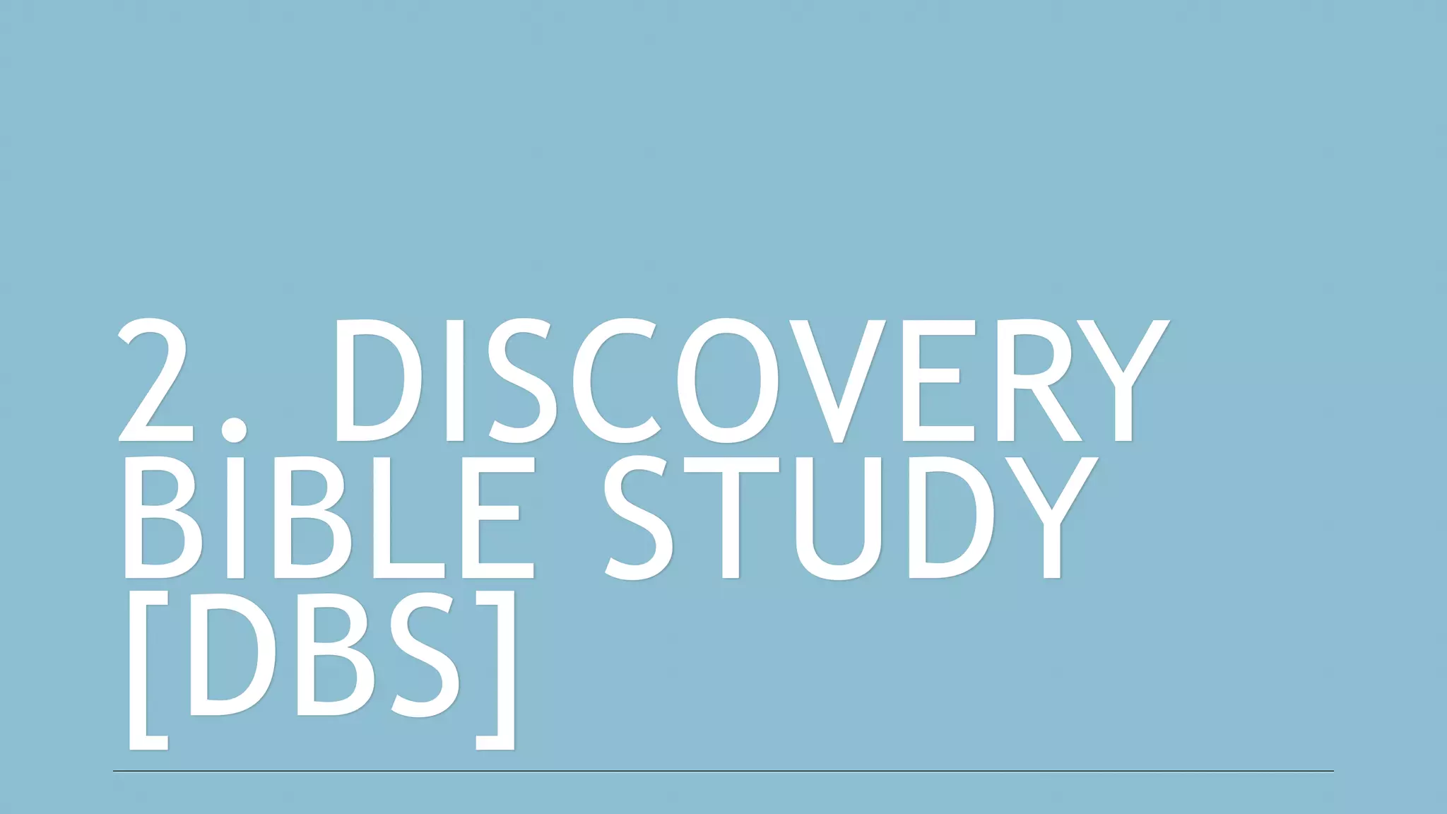 Discovery Bible study | PDF