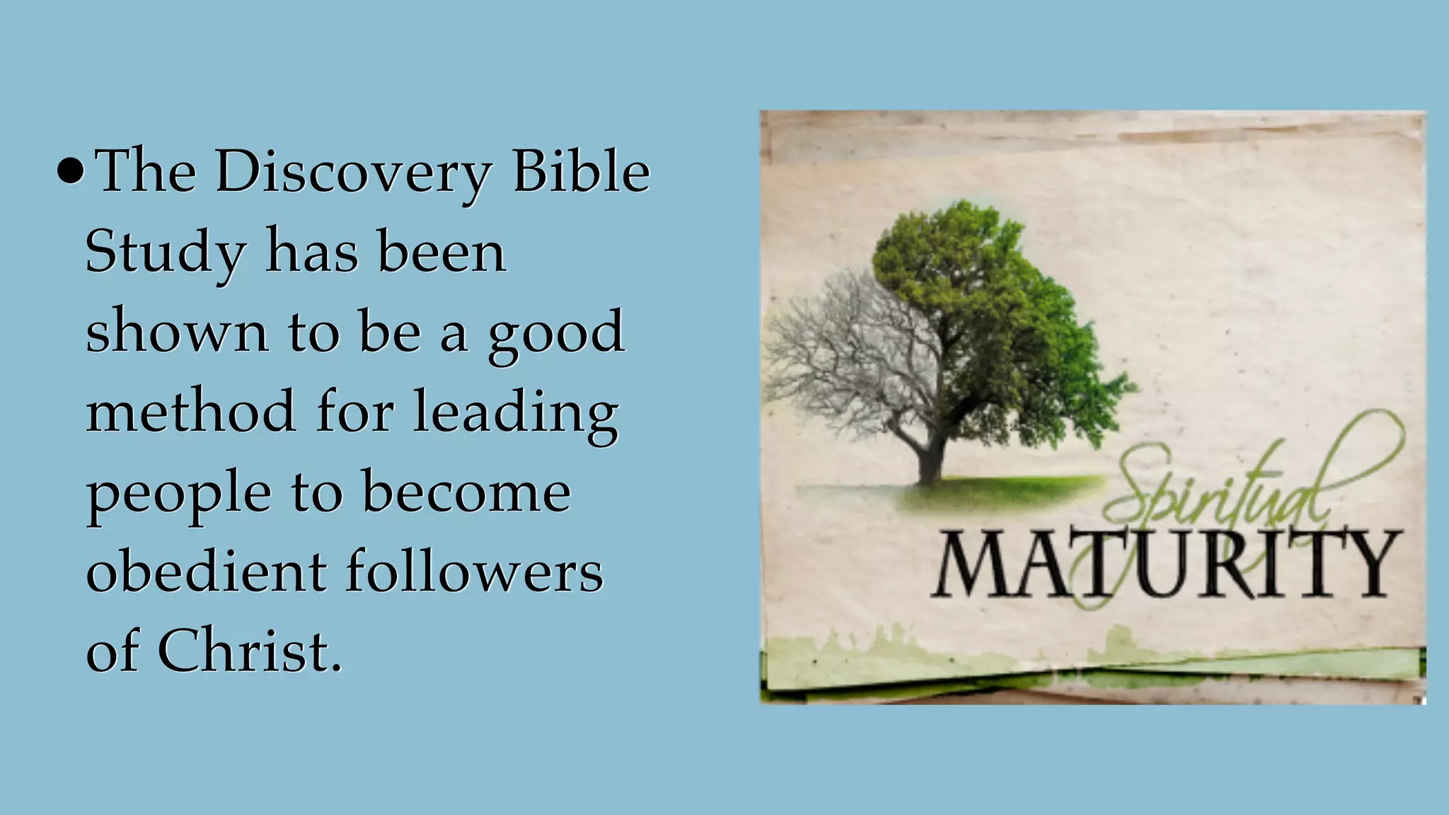 Discovery Bible study | PDF