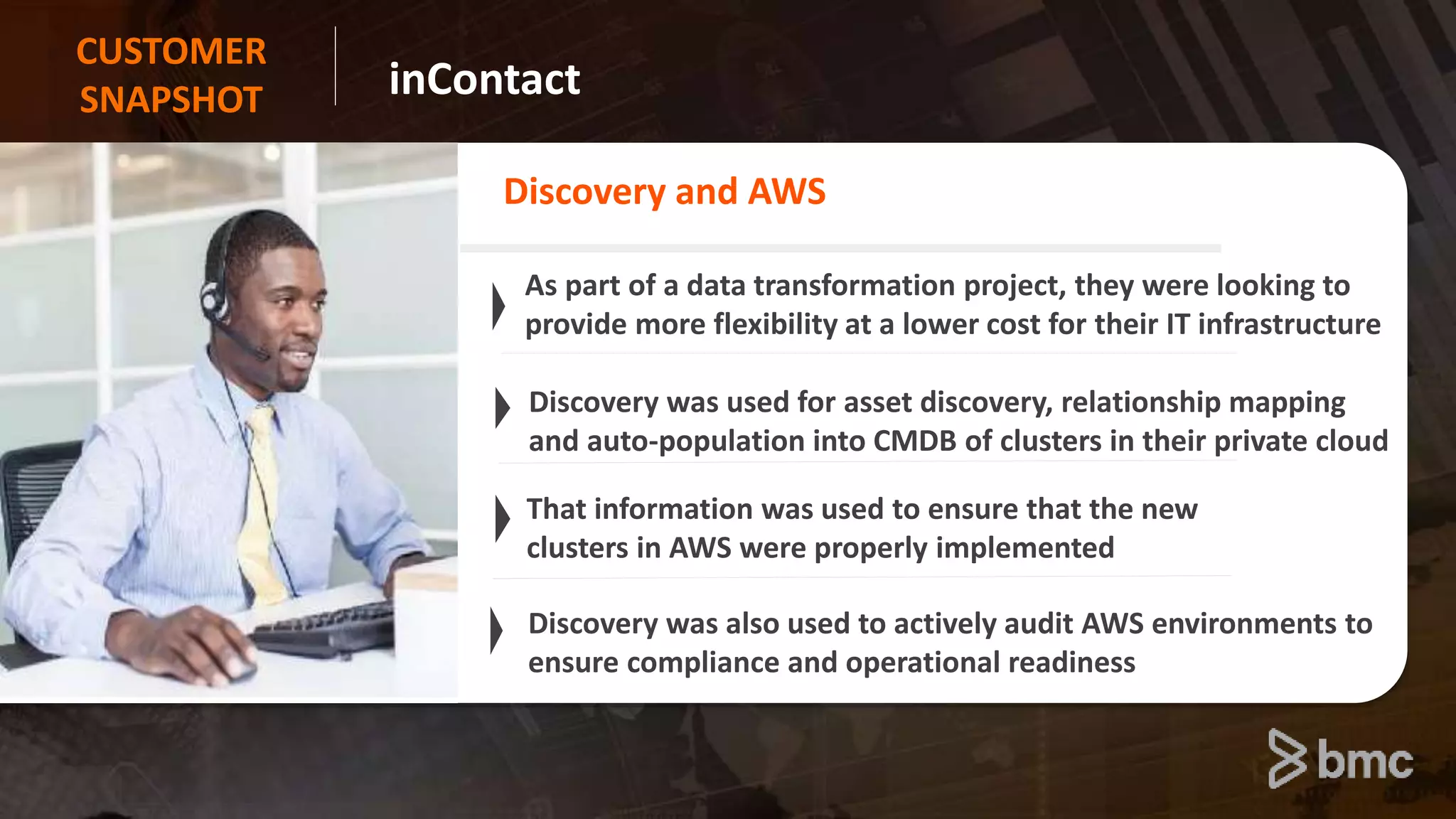 Moving To Aws Real Stories Of Bmc Customers That Used Discovery To Do