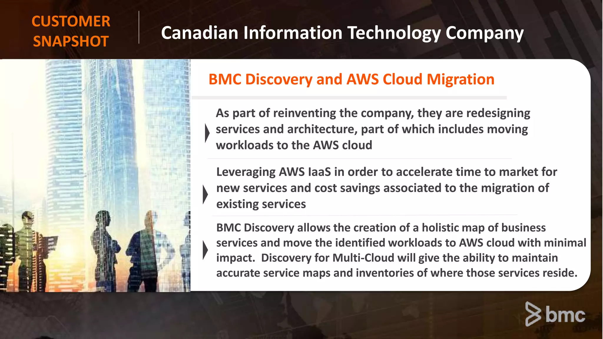 Moving To Aws Real Stories Of Bmc Customers That Used Discovery To Do