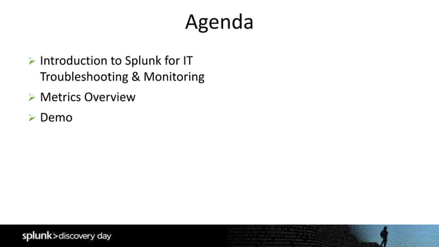 Splunk Discovery: Warsaw 2018 - IT Operations Track | PPT | Free Download