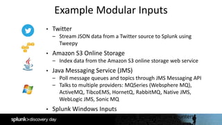 Splunk Discovery: Warsaw 2018 - Getting Data In | PPT