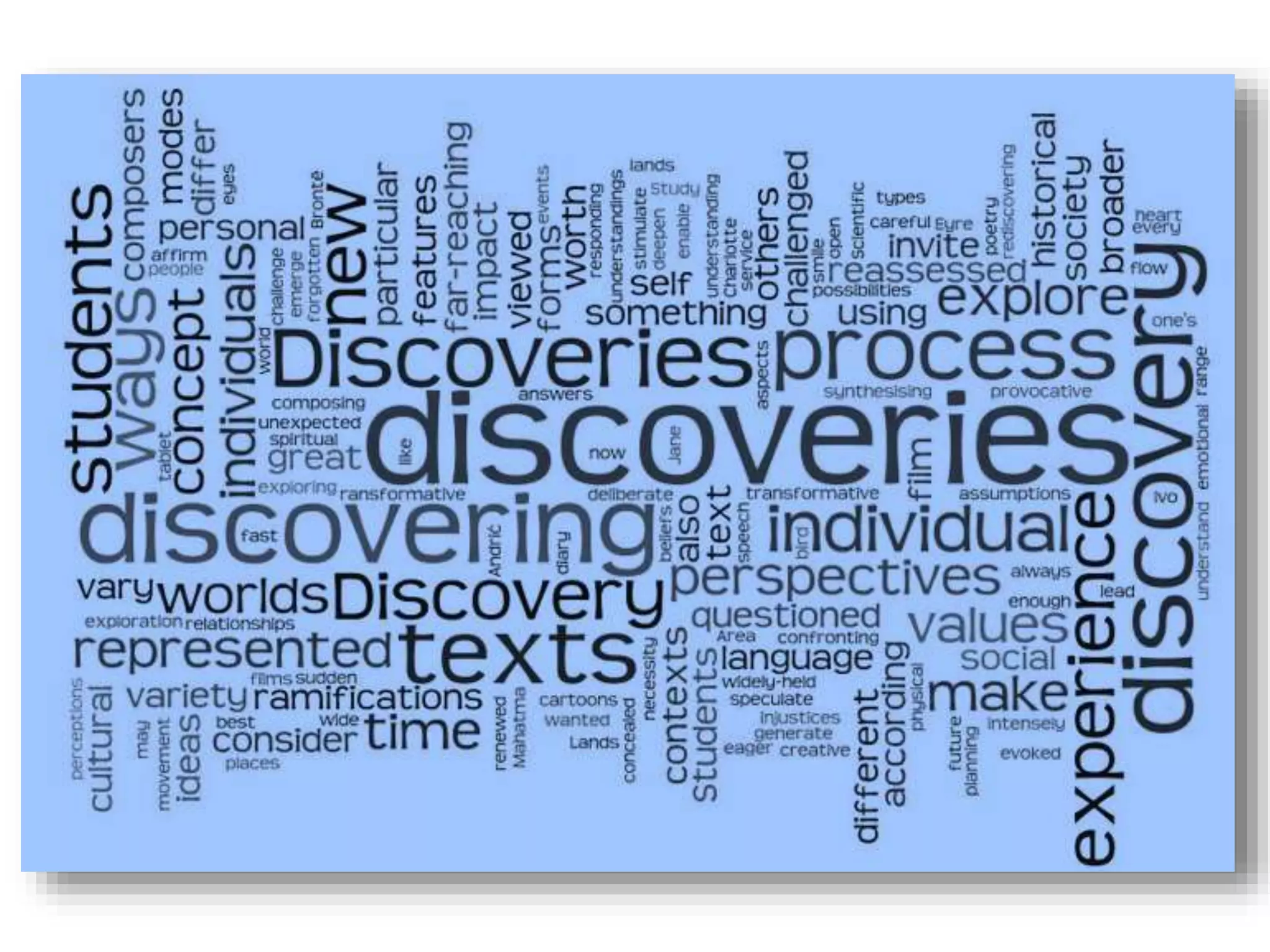 Discovery - intro and rubric statements | PPTX