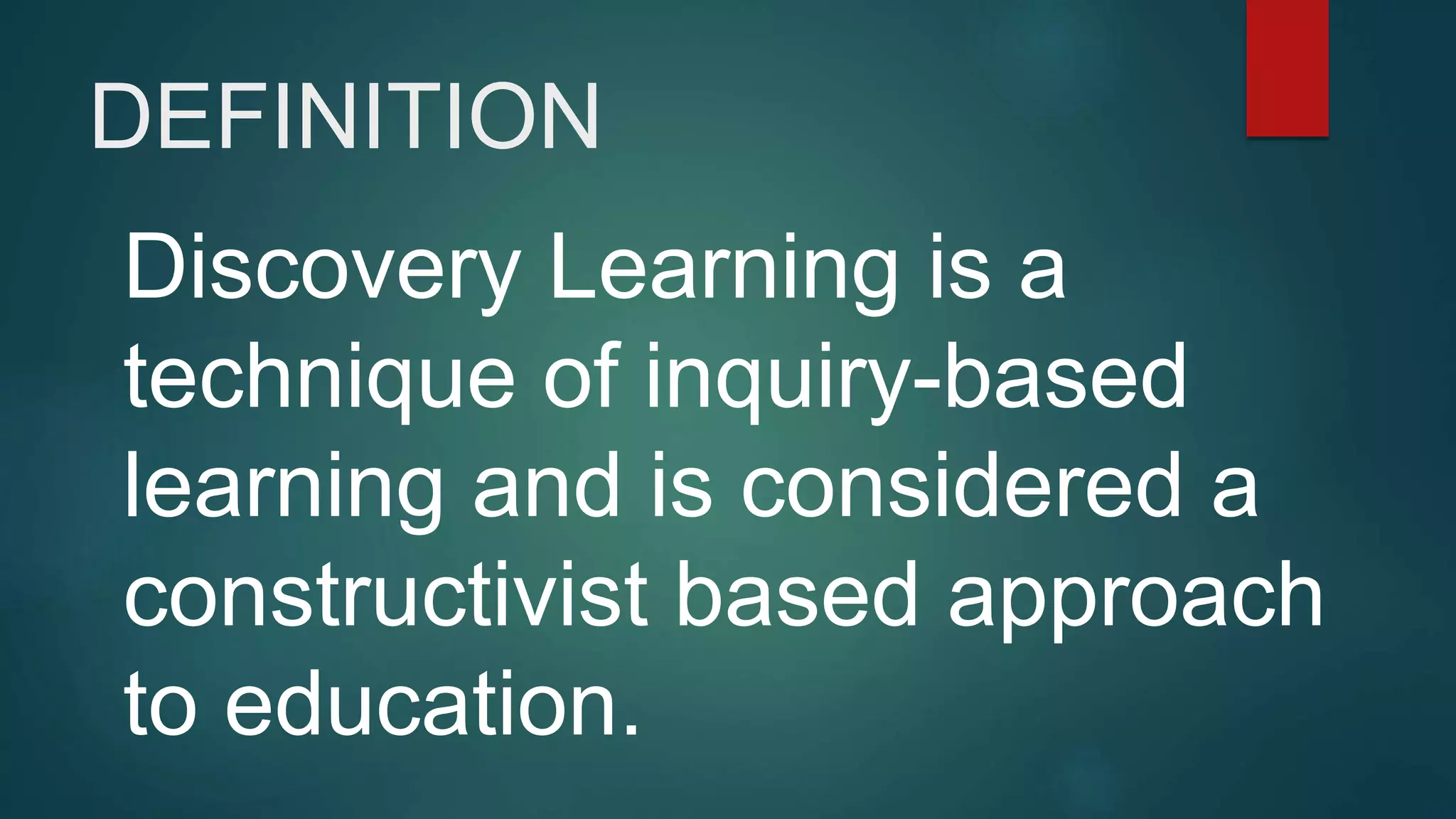 Discovery learning | PPTX