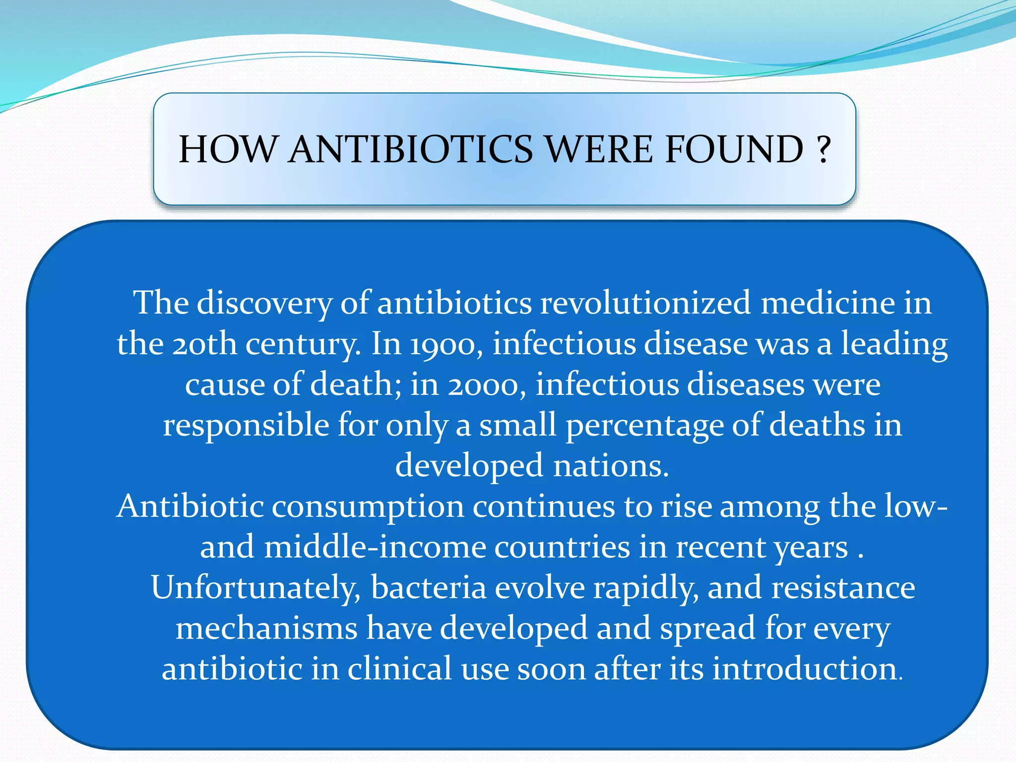 Discovery of antibiotics | PPTX