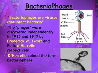 Discovery of bacteriophage | PPT