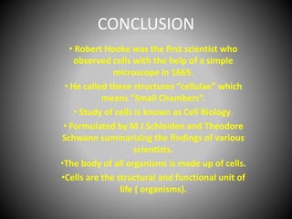 Discovery of cells | PPTX