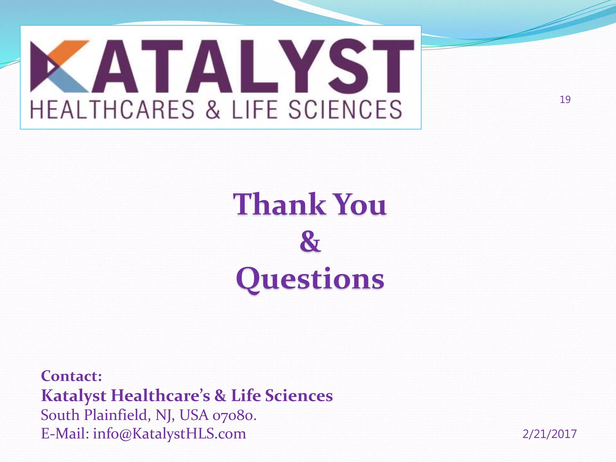 Discovery of Drug and Introduction to Clinical Trial_Katalyst HLS | PPT