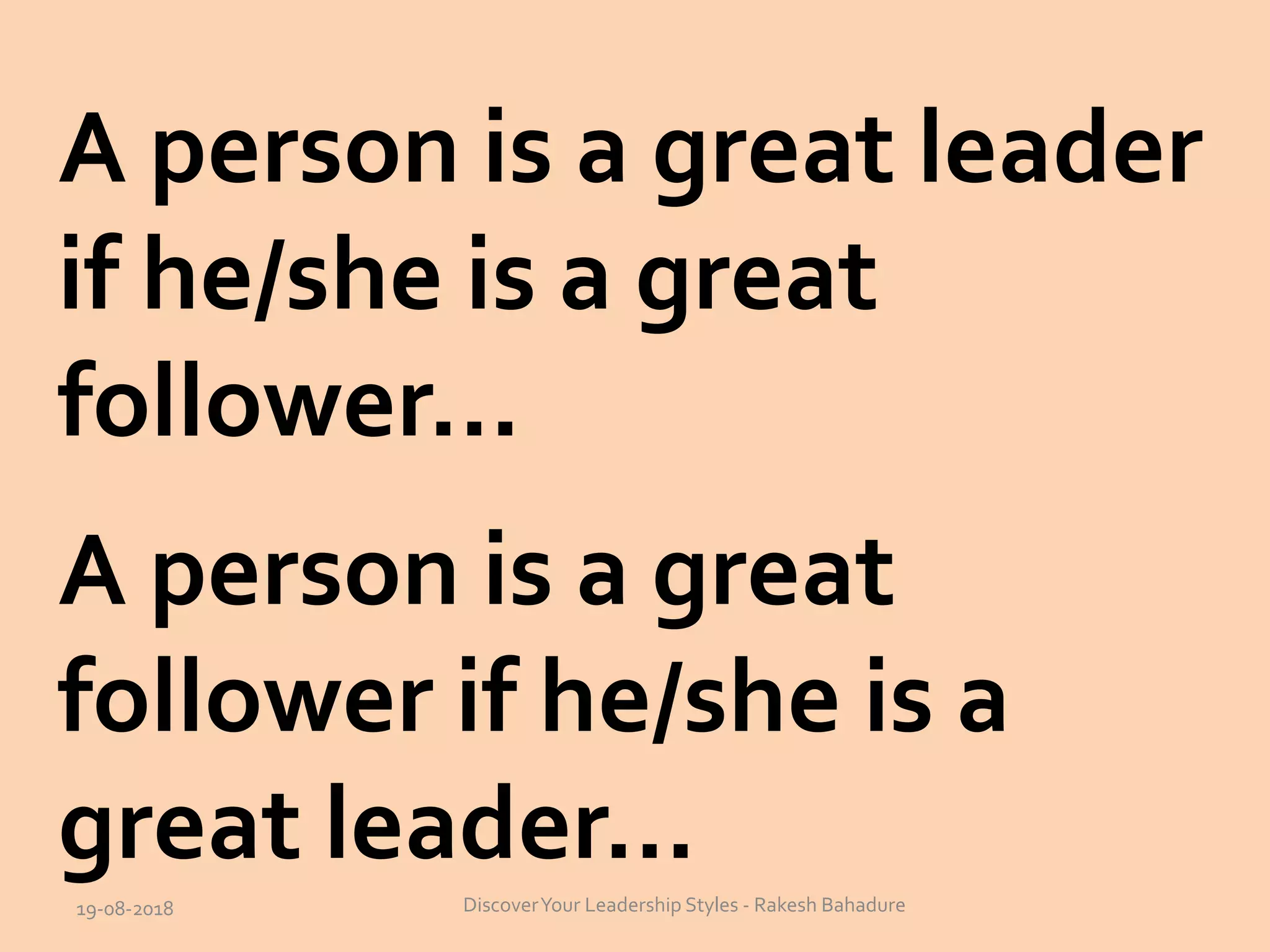 Discovering Leadership Styles | PPT Discovering Leadership Styles | PPT
