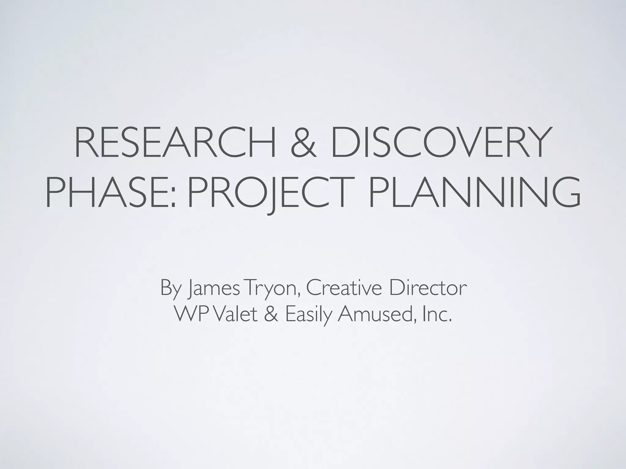 Discovery Phase: Planing Your Web Project | PDF