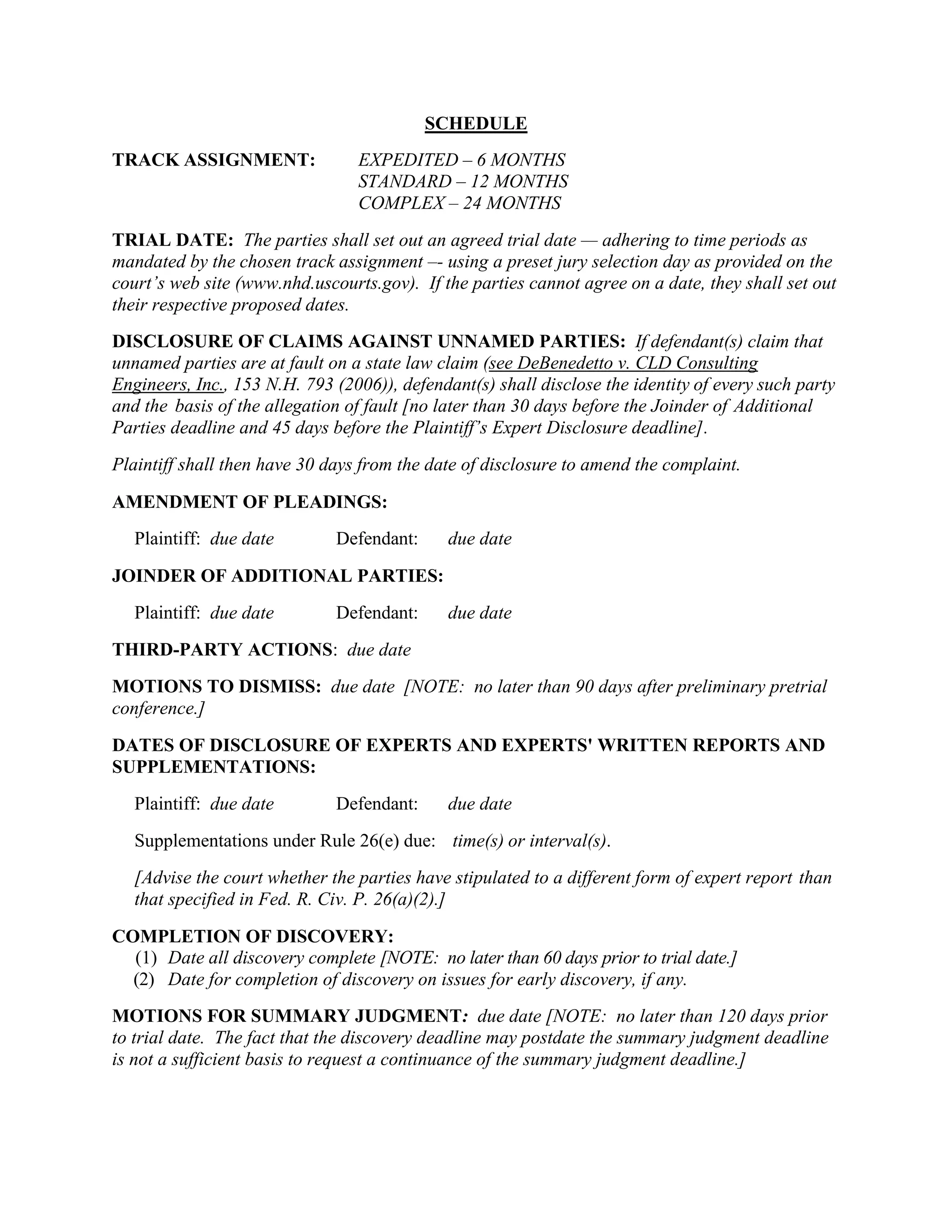 Federal Discovery Plan2.pdf | Law