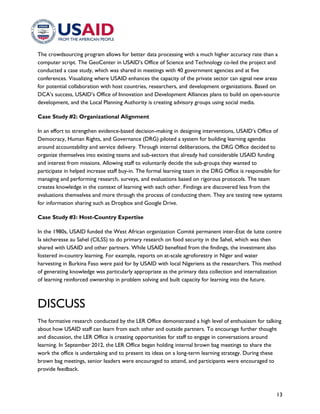 A Discovery Report on Learning in USAID/Washington | PDF | Educational ...